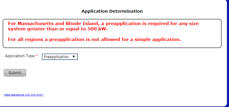 How to Submit a Pre-Application