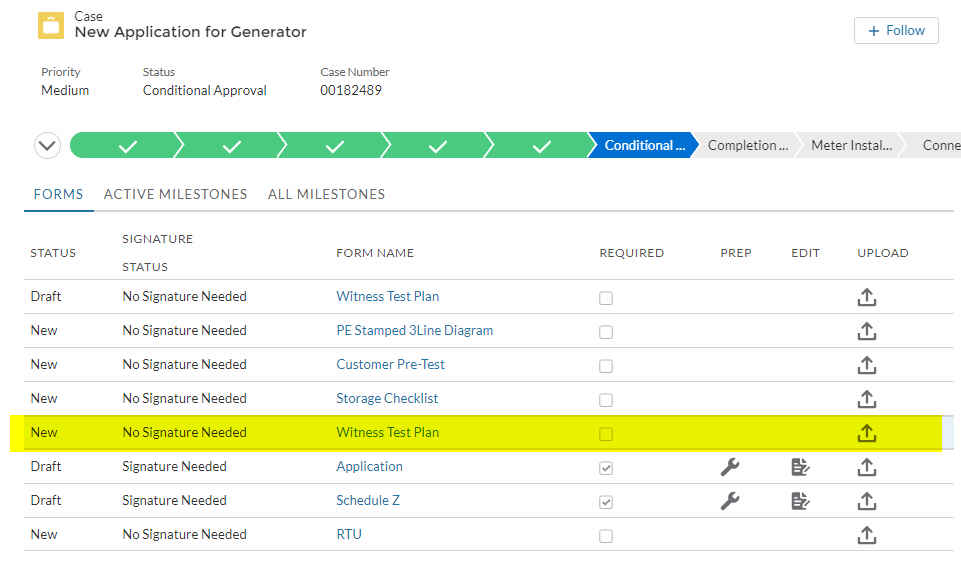 Submitting Witness Test Documents